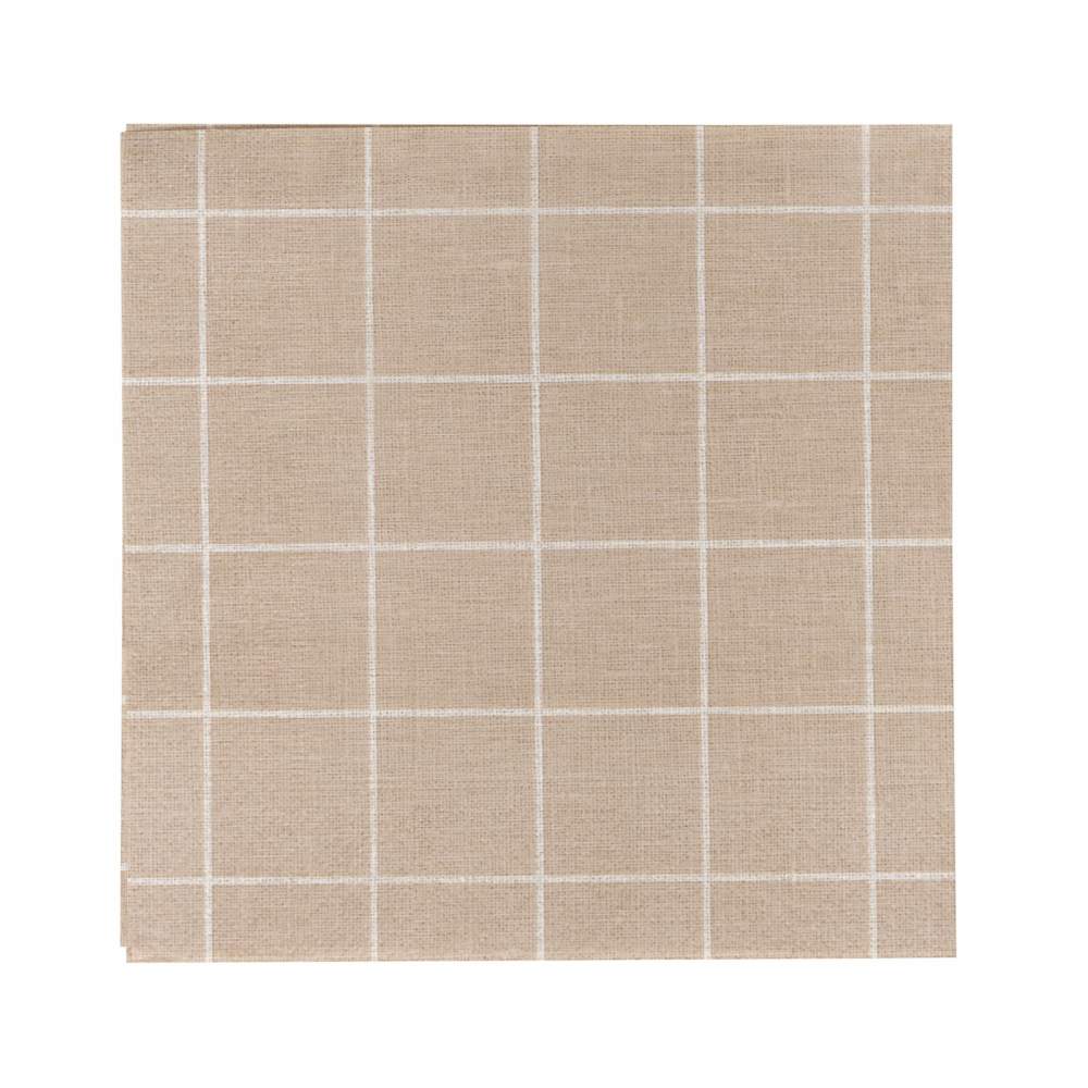 Karaca Home Cream Plaid Paper Napkin 20 pcs 33x33 cm