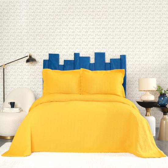 Karaca Home Cedric Yellow Double Bedspread