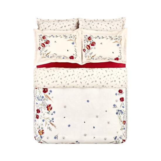 Karaca Home Arina 100% Cotton Double Duvet Cover Set White