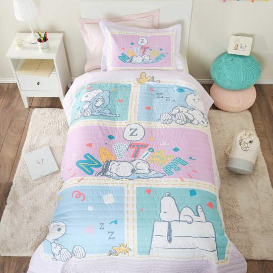 Peanuts by Karaca Home Nap Time Lilac Single Bedspread