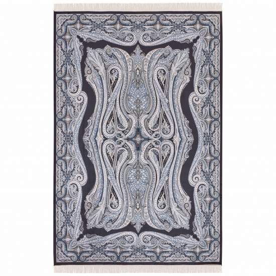 Cashmere Carpet Silk Moroccan Blue 160x230cm Carpet