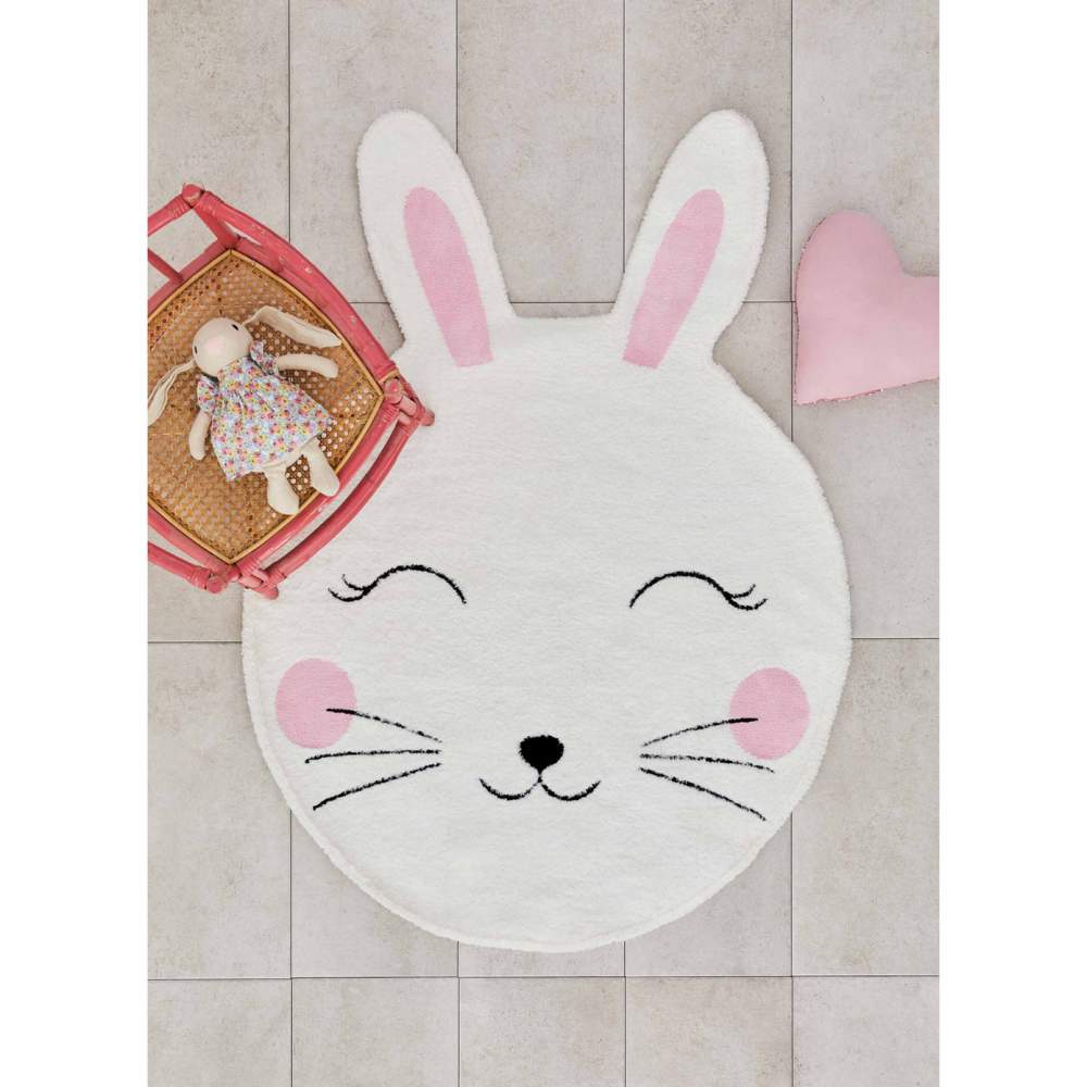 Cashmere Carpet Doğasever Recycled Cute Friends Rabbit 120x160 cm