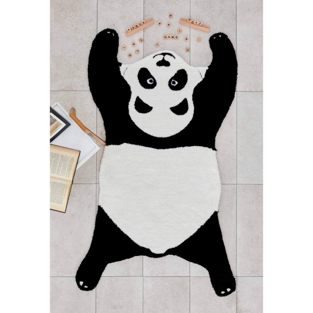 Cashmere Carpet Nature Lover Recycled Cute Friends Panda 120x175 cm