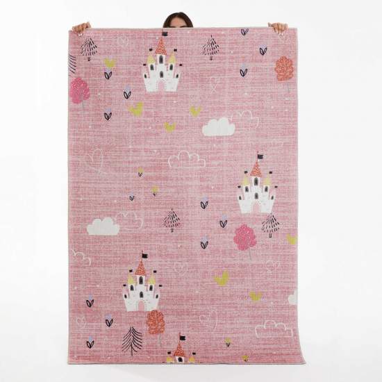 Cashmere Carpet Decorative Art Kids/Teen Pinky 80x150 cm