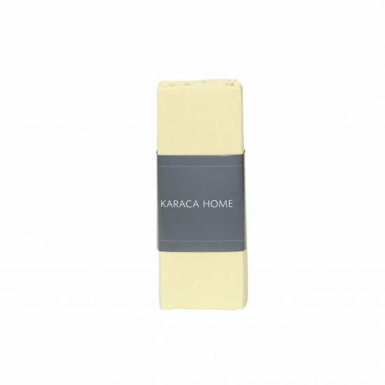 Karaca Home Yellow Combed Cotton Single Fitted Bed Sheet