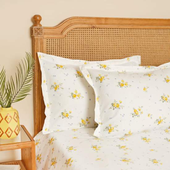 Karaca Home Matilda Yellow 100% Cotton Double Bed Sheet Set