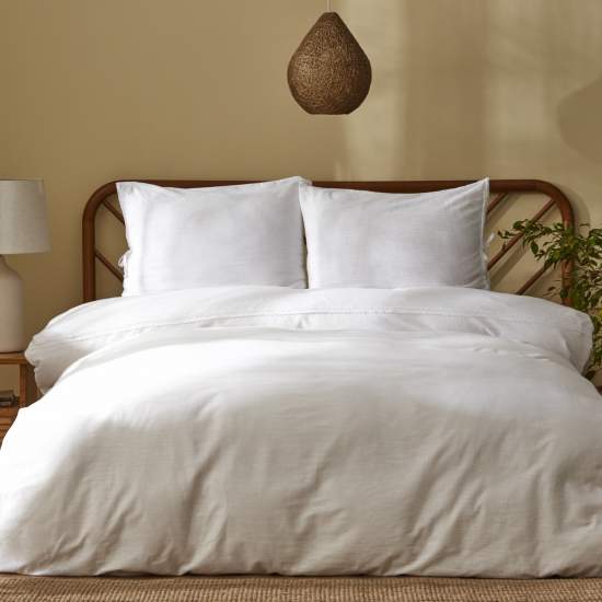 Karaca Home Lucy 100% Cotton Double Split Duvet Cover Set White