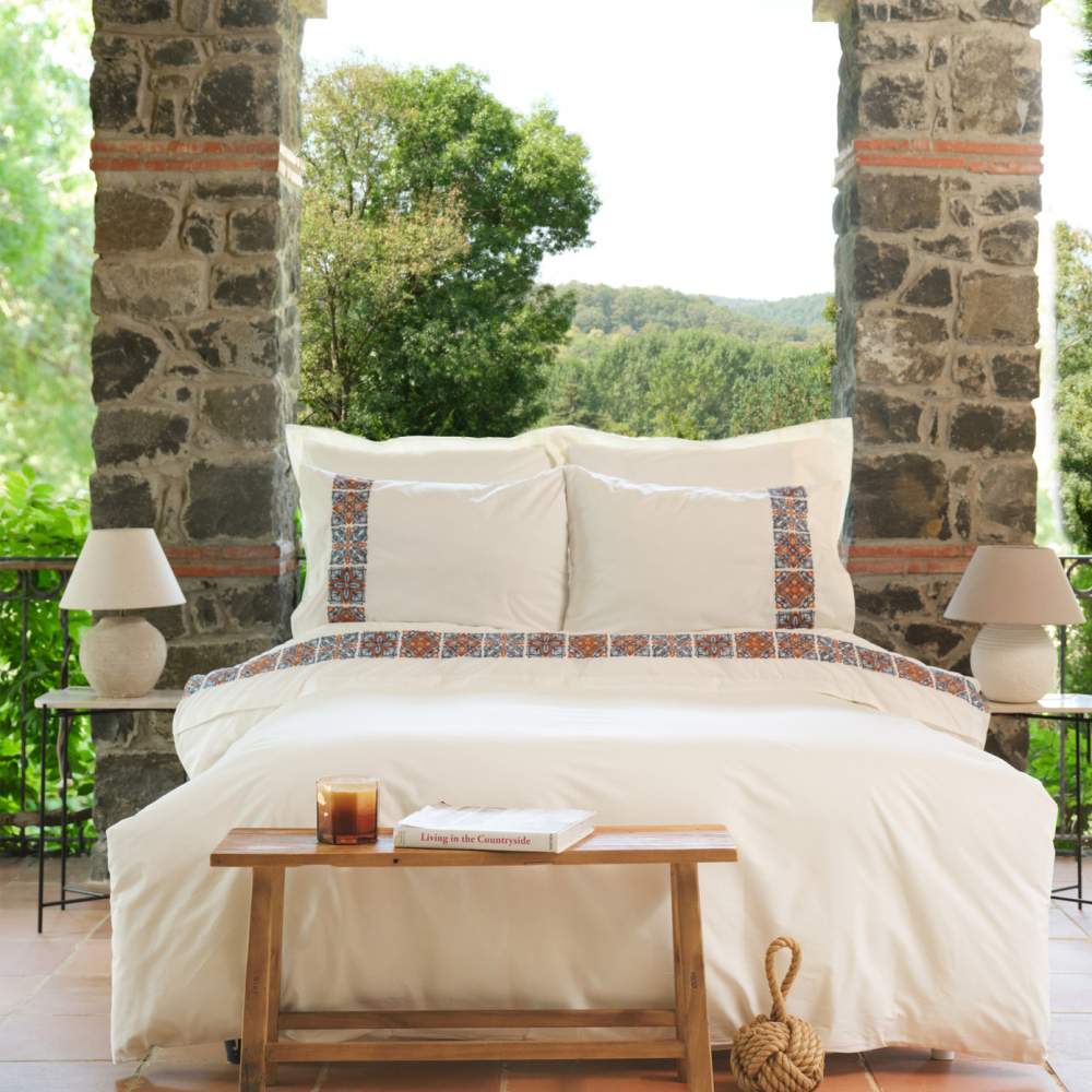 Karaca Home Fleur Multi Double Double Duvet Cover Set with 100% Cotton Embroidery