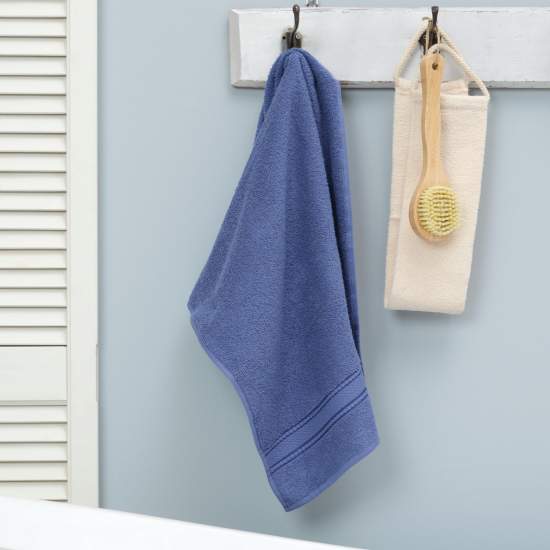 Karaca Home Daily Soft 100% Cotton Face Towel 50x90 cm Indigo