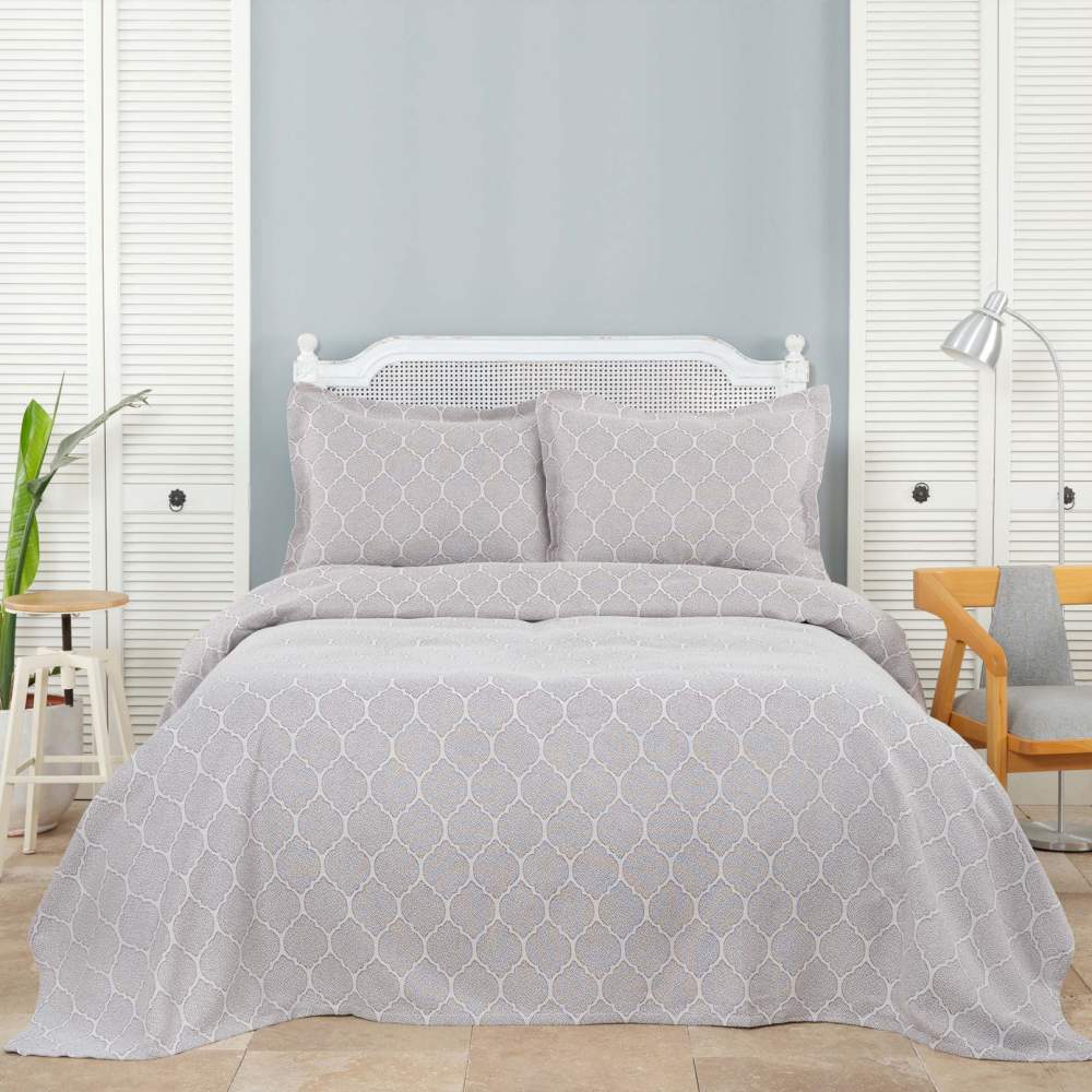 Karaca Home Birisa Gray Double Bedspread Set