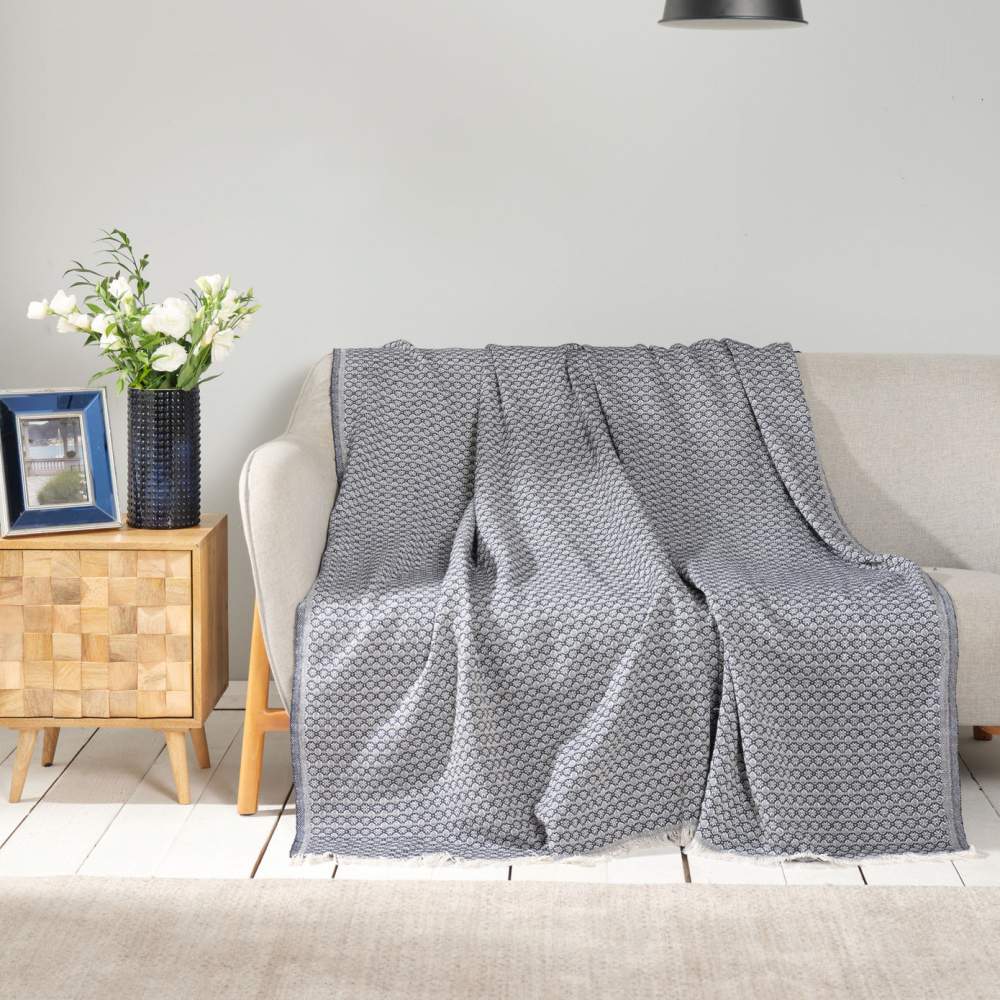 Karaca Home Bety Navy Blue Sofa Cover 170 cm x 210 cm