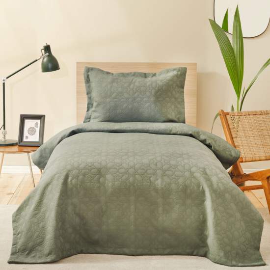 Karaca Home Back To Basic Petrol Single Bed Cover