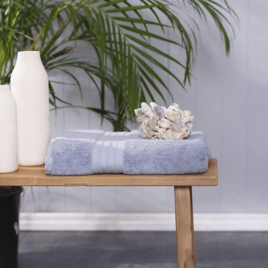 Karaca Home Aquasoft 100% Cotton Bath Towel 85 cm x 150 cm Blue