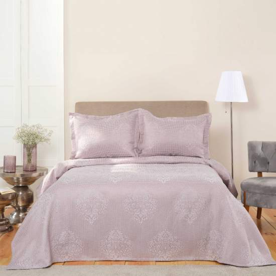 Karaca Home Amelie Lila Double Bedspread Set