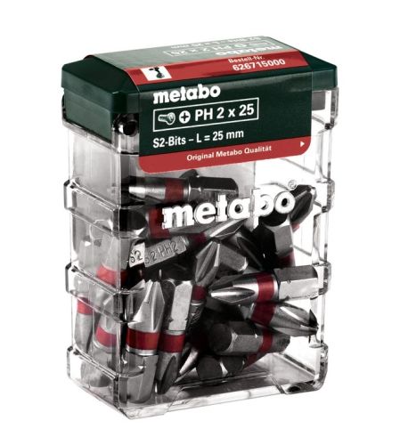 METABO® Set od 25 kom. bitova PH2 , „SP“ hrom vanadijum