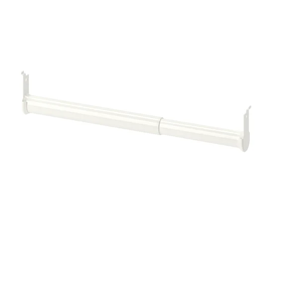 Podesiva šipka za vešalice, bela, 20-30 cm