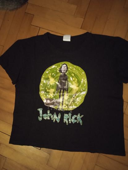 rick and morty john wick print majica