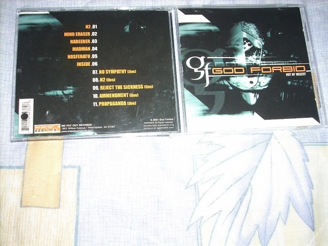 God Forbid ‎– Out Of Misery CD USA 2001.