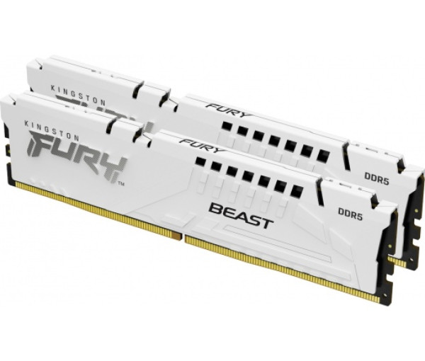 KINGSTON Fury Beast DDR5 6000MHz CL36 64GB Kit2 AMD Expo White