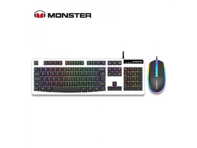 Combo mis i tastatura Monster KM1-PRO crni