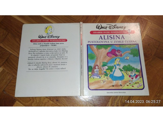 DISNEY, ALISINA PUSTOLOVINA U ZEMLJI ČUDESA