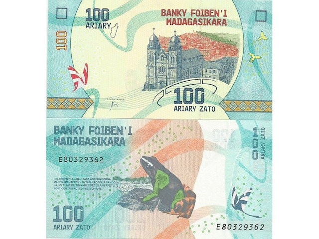 Madagascar  100 ariary 2017. UNC