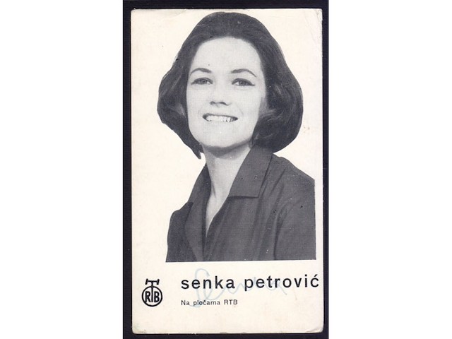 Senka Veletanlic-Petrovic - autogram potpis