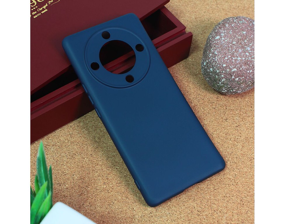 Silikonska futrola Teracell Giulietta - Huawei Honor Magic 5 Lite mat tamno plava