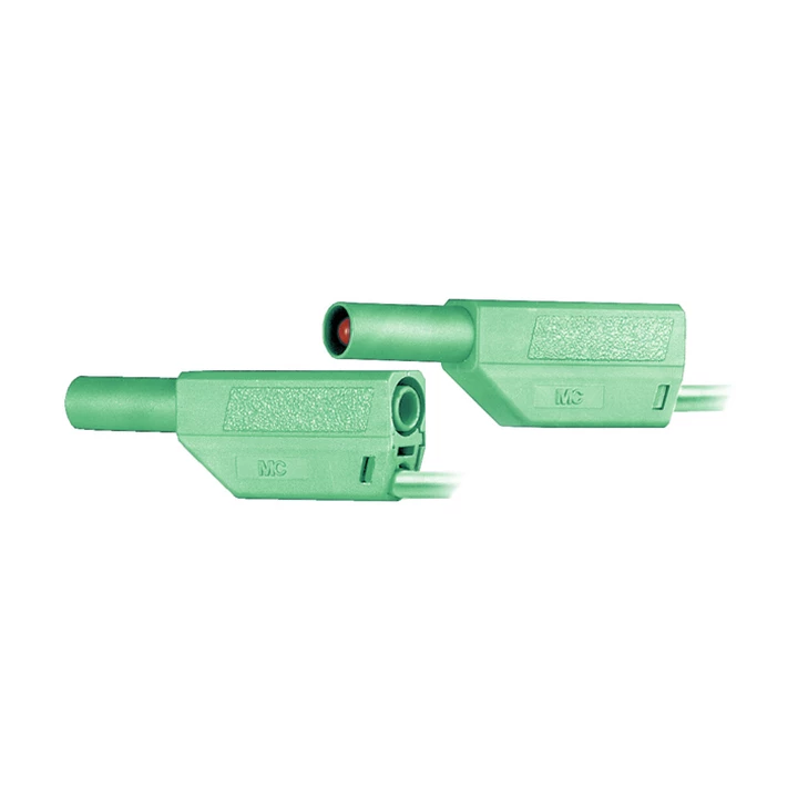 Kabl ban 4mm SR - ban 4mm SR zeleni Staubli SLK-4A-F25, 3m, 2.5mm2