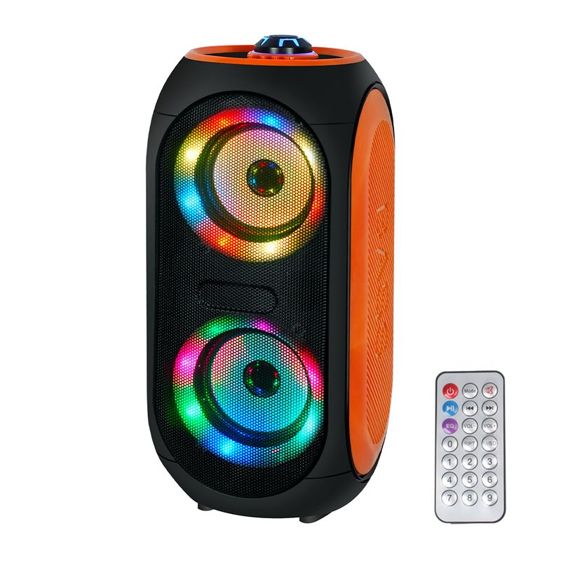 Bluetooth zvucnik P101 2×4″ narandzasto crni