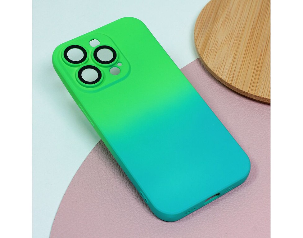 Futrola Rainbow Spring - iPhone 14 Pro zeleno svetlo plava