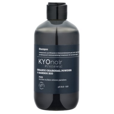 Šampon bez sulfata za remineralizaciju kose sa aktivnim ugljem KYO noir