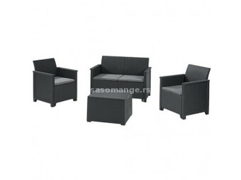 KETER Bastenski set Elodie 2 seater sa box stolom grafit CU 253948