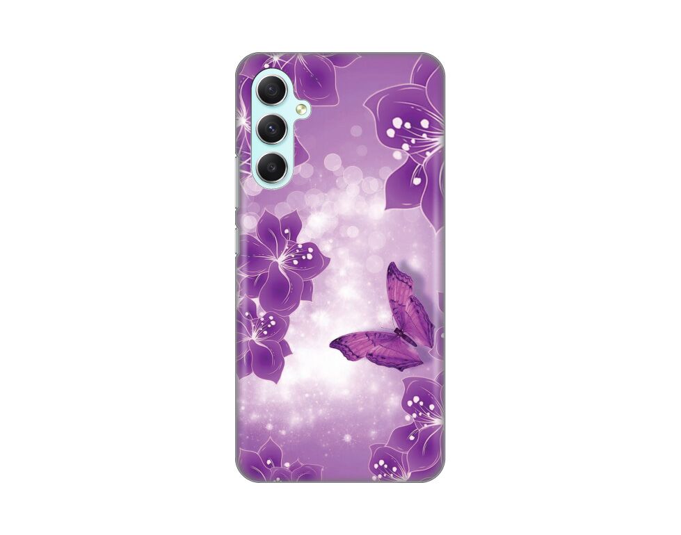 Silikonska futrola PRINT - Samsung Galaxy A34 5G 5G Butterfly And Flowers