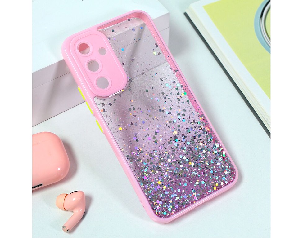 Futrola Frame Glitter - Samsung A546B Galaxy A54 5G roze