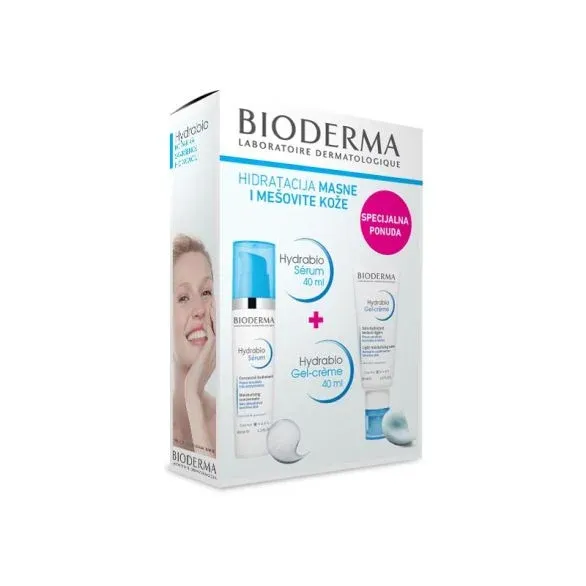 Bioderma set Hydrabio serum 40ml + gel krema 40ml