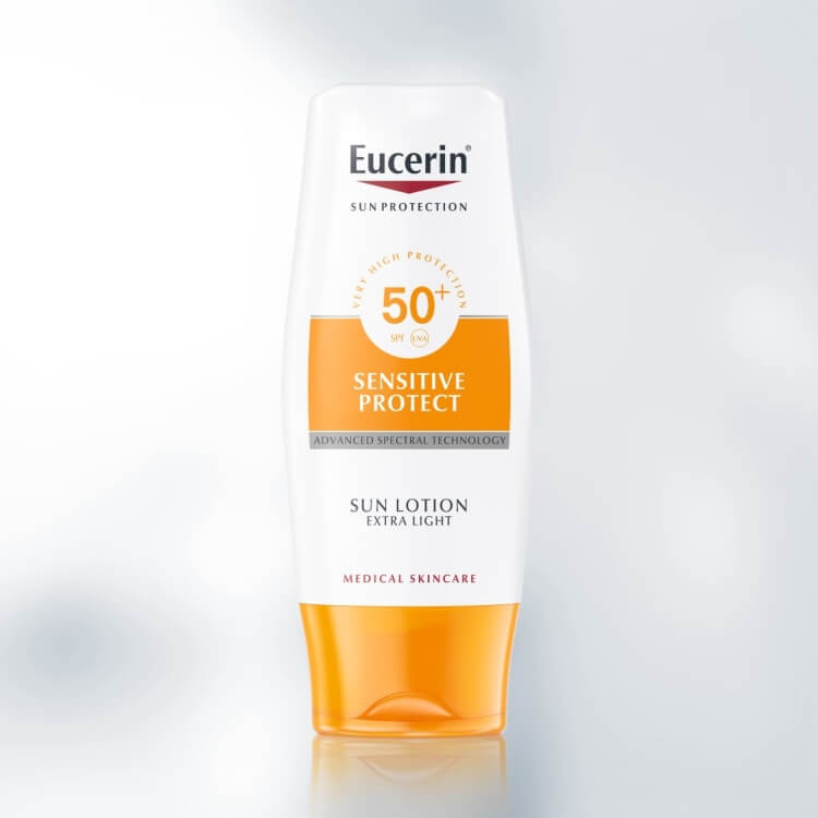 Eucerin Sun lagani losion za osetljivu kožu spf50+ 150ml