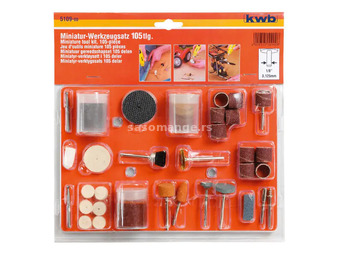 KWB 49510900 Set 105 mini-dodataka za brušenje i graviranje