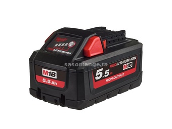 Baterija LI-ION M18HB5.5 18V 5.5Ah HIGH OUTPUT Milwaukee 4932464712