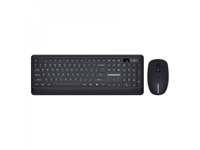 Combo mis i tastatura wireless Monster KM3 crni