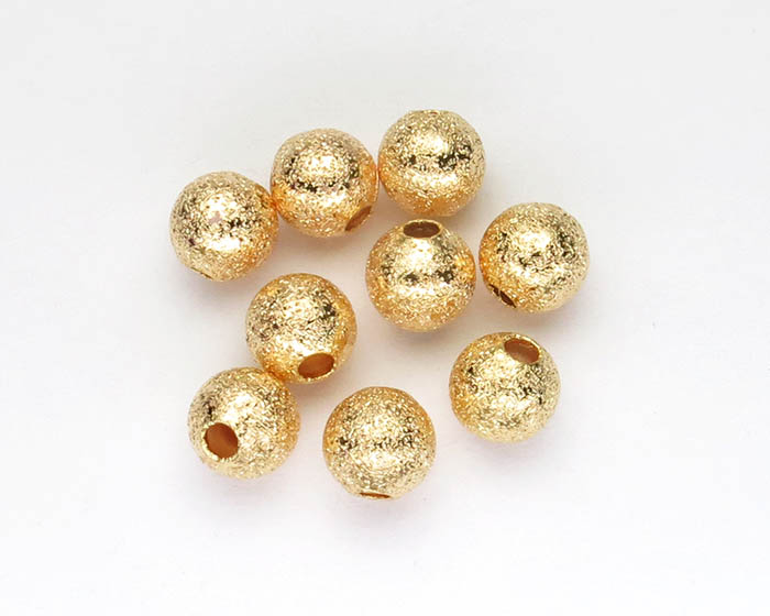 MP06_Perlica 6mm STAR DUST – Gold Plate (12kom)