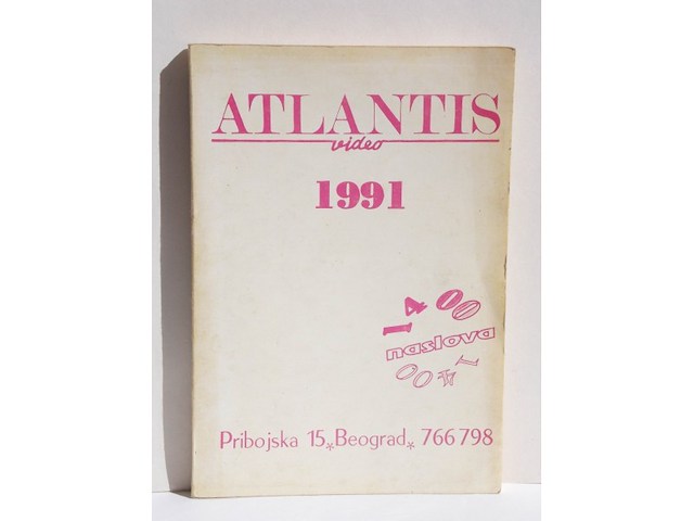 Atlantis video katalog za 1991. godinu