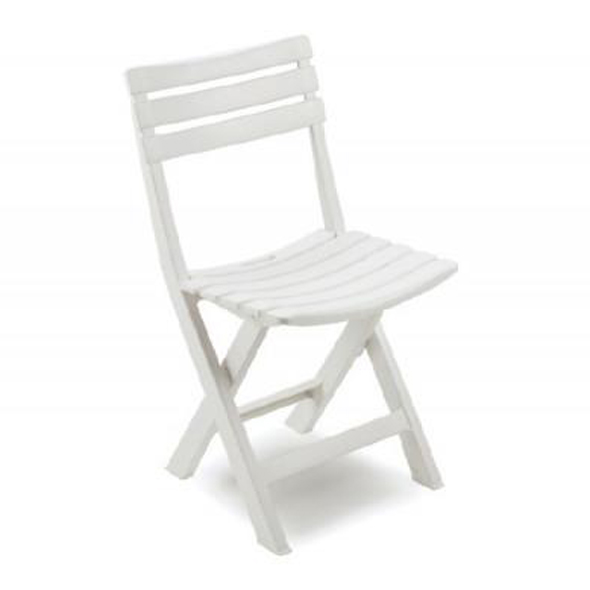 Baštenska stolica plastična mala Birki bela
