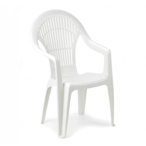 Baštenska stolica plastična Vega bela