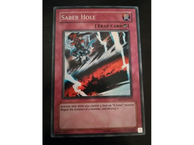 Yu-GI-OH!- Saber Hole (Super rare)