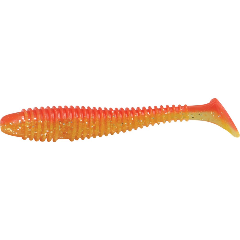 Rapture RIBBED SWING SHAD 40mm FLAME YELLOW