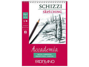 Blok accademia schizzi sketching spirala 21x29,7cm 50L 120g Fabriano 44122129