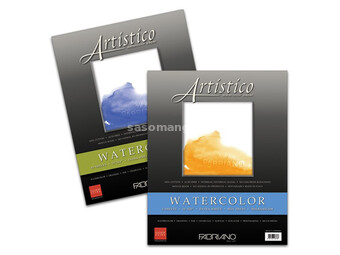 Papir Watercolour Artistico extra white 51x40,5cm 300g (cold pressed/grana fina) 1/5 Fabriano 918...
