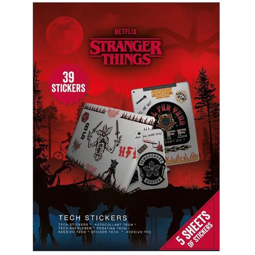 Stranger Things 4 (Upside Down Battle) Tech Stickers