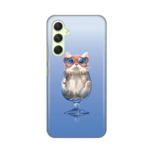 Silikonska futrola - maska print za Samsung A546B Galaxy A54 5G Funny Cat